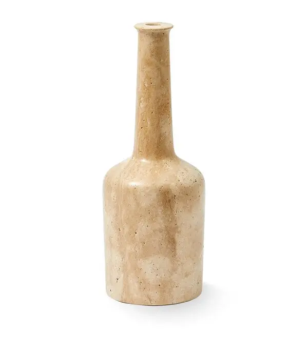 POLSPOTTEN Marble Heritage Candle Holder - Beige