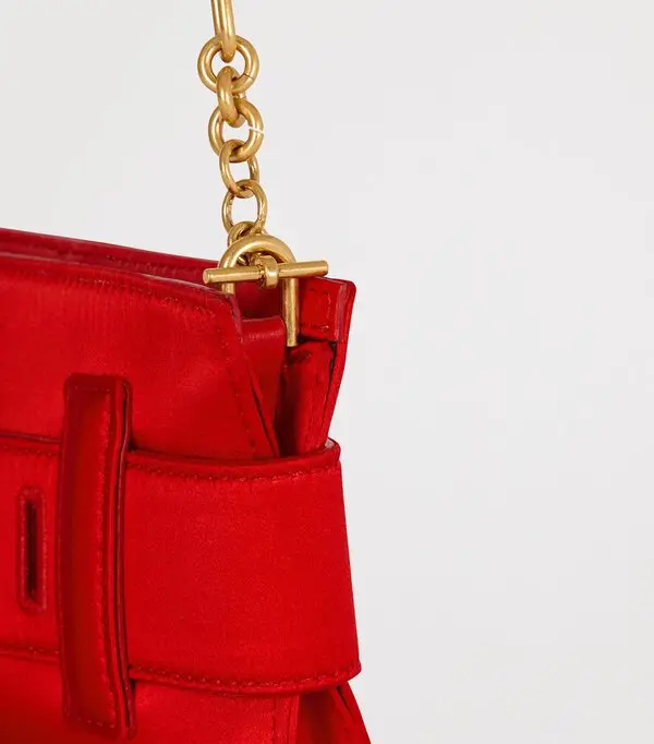 Balmain Satin Anthem Clutch