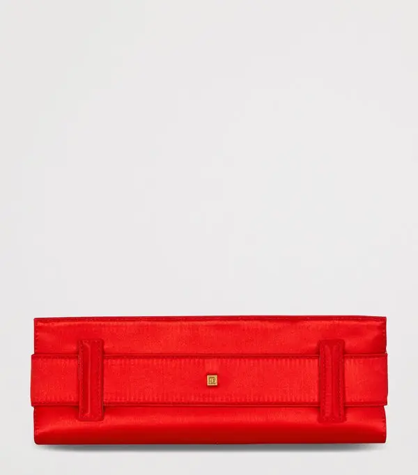 Balmain Satin Anthem Clutch