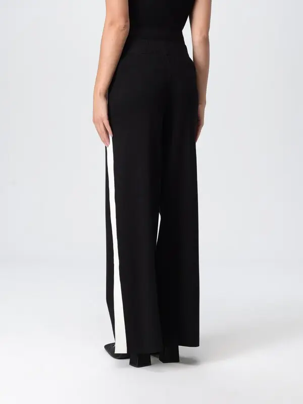 Elisabetta Franchi Wide Leg Knit Pants - Black