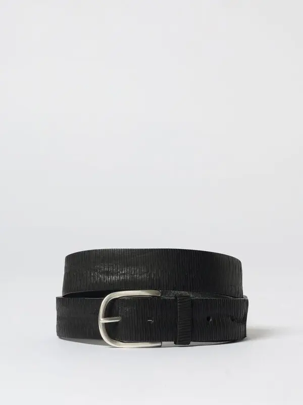 ORTIGNI Leather Belt - Black