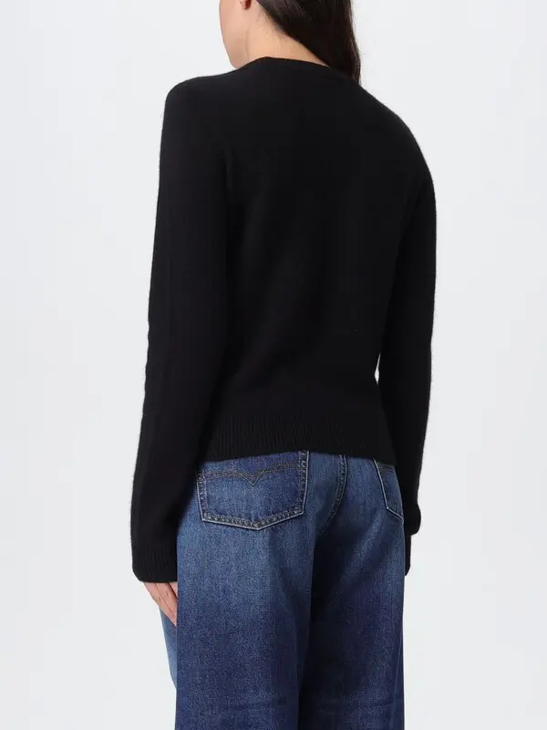 DIESEL® Cut Out Emblem Sweater - Black