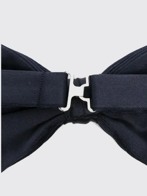Giorgio Armani Silk Bow Tie - Blue