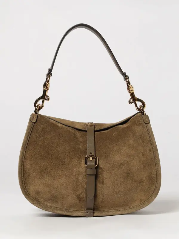 Etro Pony Suede Shoulder Bag - Mastic