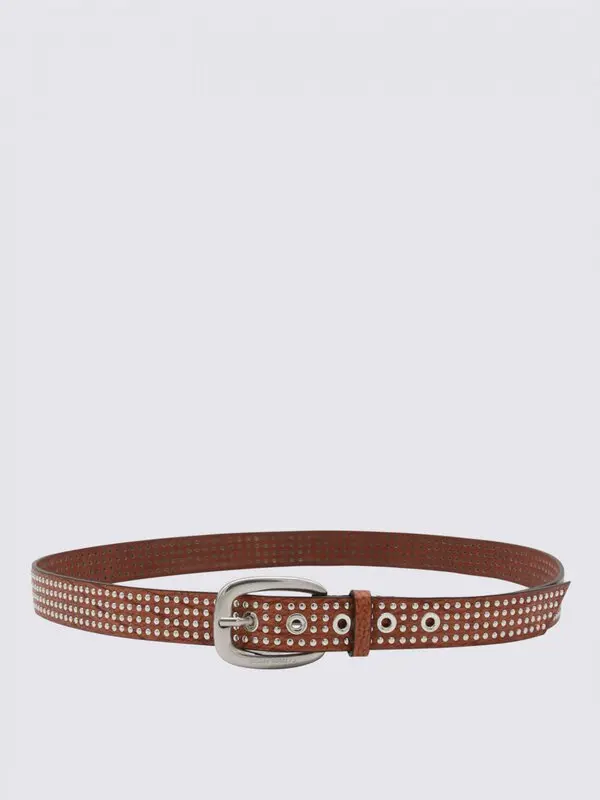 GOLDEN GOOSE Studded Belt - Brown