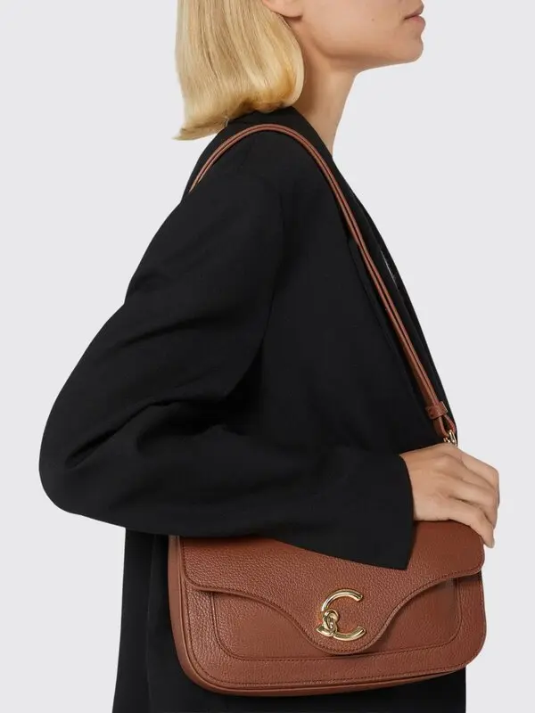 COCCINELLE C-me Grained Bag - Burnt