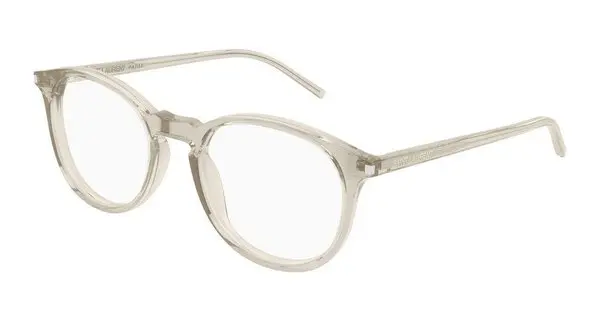 Saint Laurent Full Rim Eyeglasses - Yellow Yellow Transpa