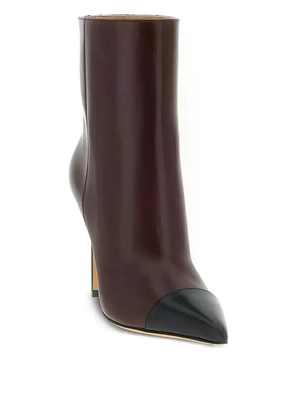 FRANCESCO RUSSO 95mm Contrasting-detail Ankle Boots