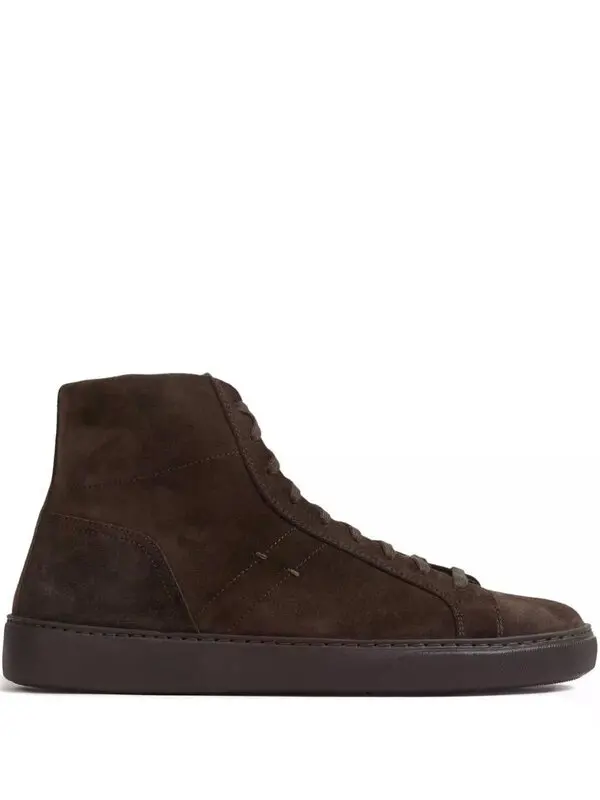 HENDERSON BARACCO Suede High-top Trainers