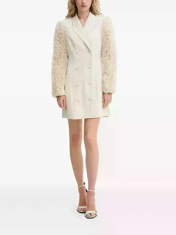 BRUUNS BAZAAR Ruffled-sleeve Double-breasted Dress