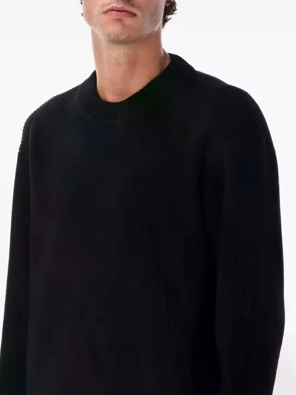BERNER KUHL Naval Ribbed Crew-neck Sweater