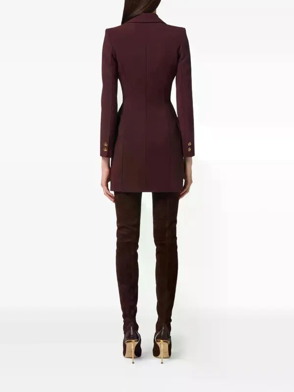 Elisabetta Franchi Chain-embellished Double-breasted Mini Dress
