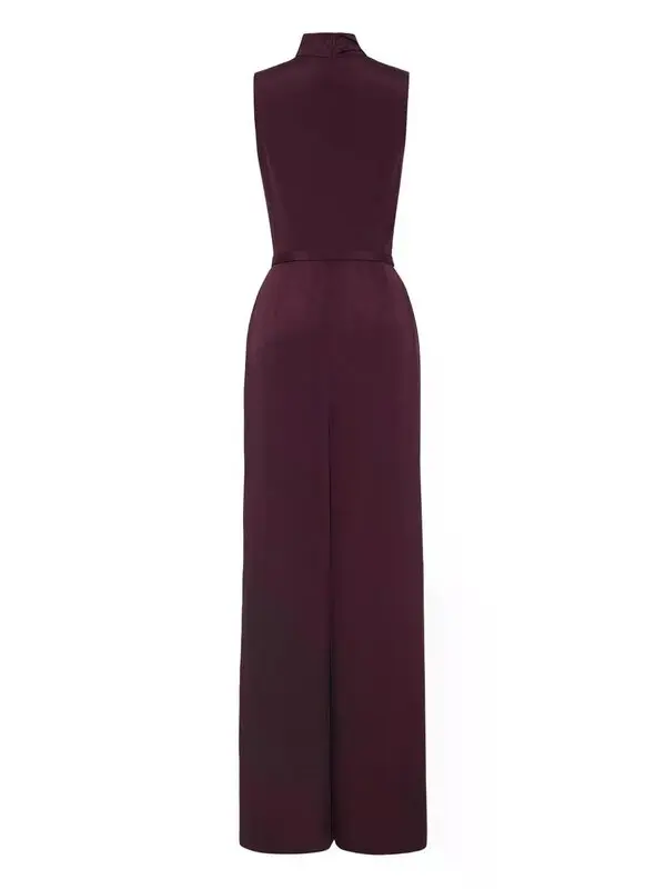 Adam Lippes Cowl-neck Belted Jumpsuit