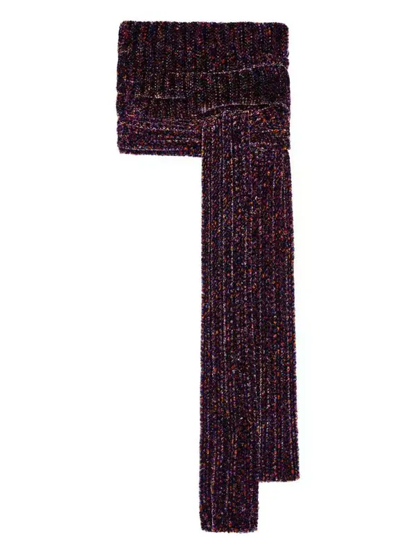 Dries Van Noten Knitted Scarf - Purple
