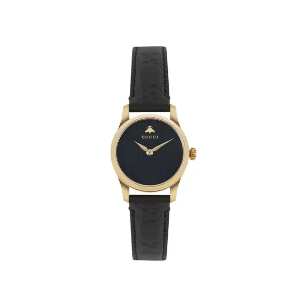 Gucci G-timeless Leather Watch - Gold