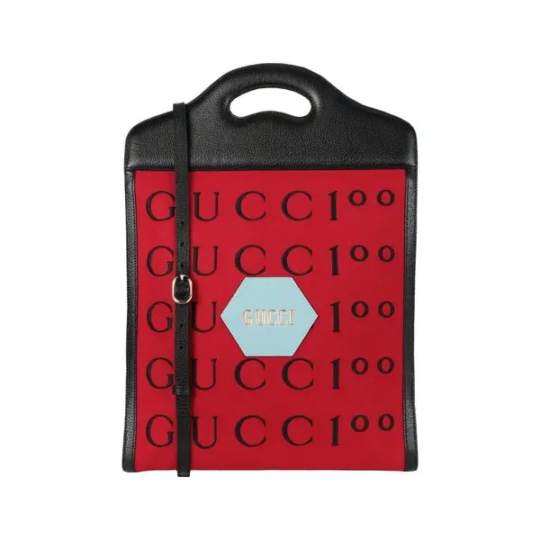 Gucci Aria 100th Anniversary Embroidered Tote