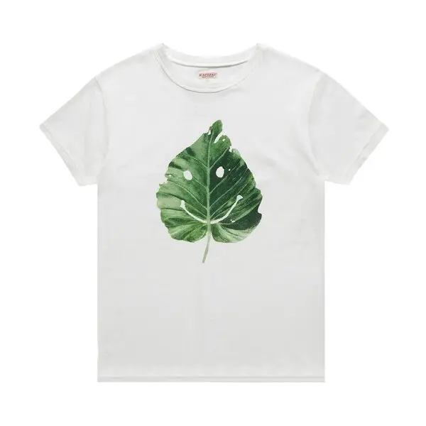 Kapital 20/-jersey Crew Tee Smile Leaf