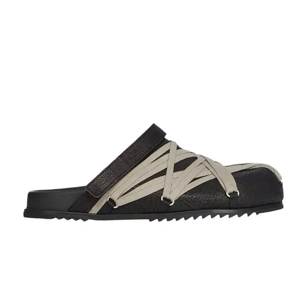 Rick Owens Concordians Megalaced Mule Granola - Black