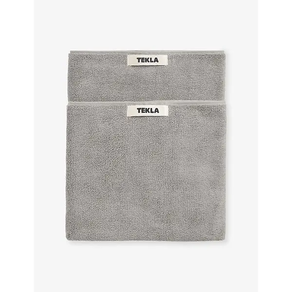 TEKLA Heavyweight Terry-cotton Bath Sheet - Stone