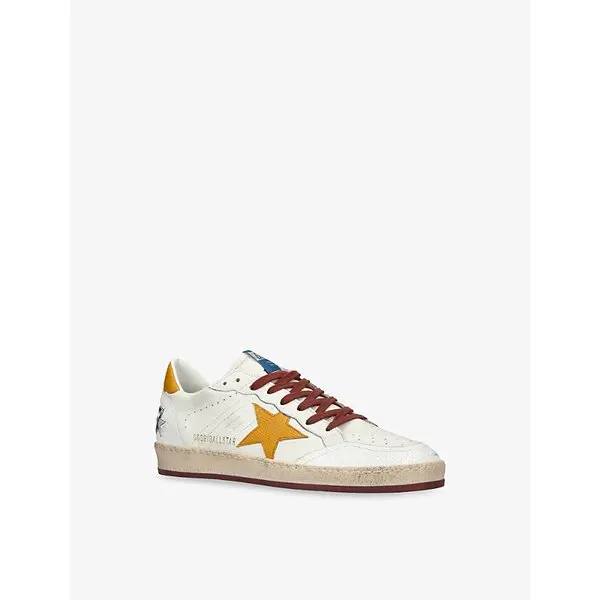 GOLDEN GOOSE Ball Star Leather Low-top Trainers - White/comb