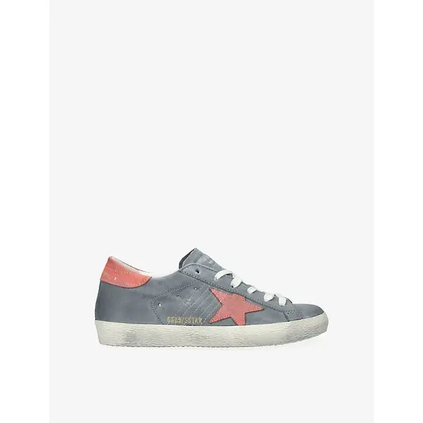 GOLDEN GOOSE Super-star Suede Low-top Trainers - Blue