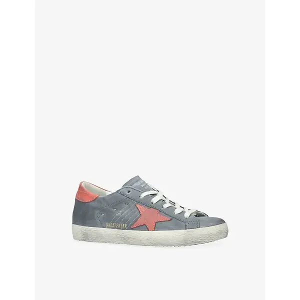 GOLDEN GOOSE Super-star Suede Low-top Trainers - Blue