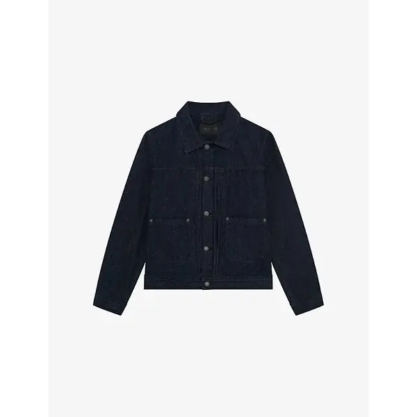 The Kooples Patch-pocket Regular-fit Denim Jacket