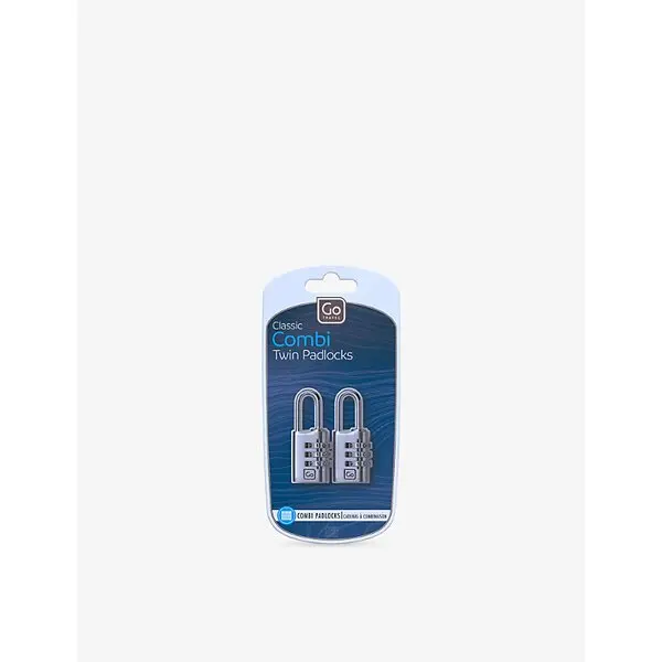 GO TRAVEL Classic Combi Set Of Two Padlocks - Silver