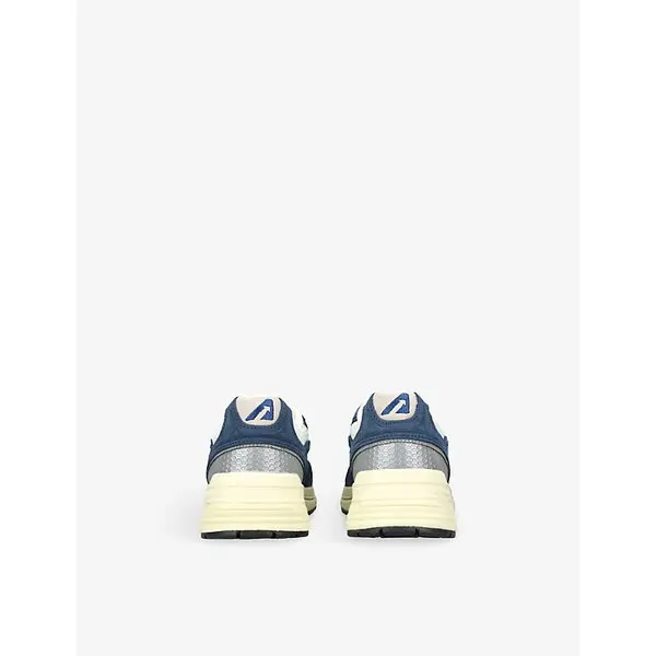 AUTRY Hyperway Suede And Mesh Low-top Sneakers - Blue