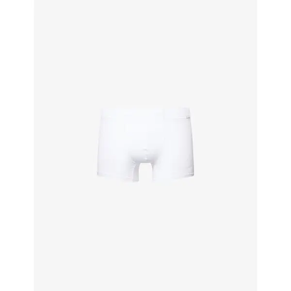 Hanro Pack Of Two Cotton Essentials Stretch-cotton Trunks - White
