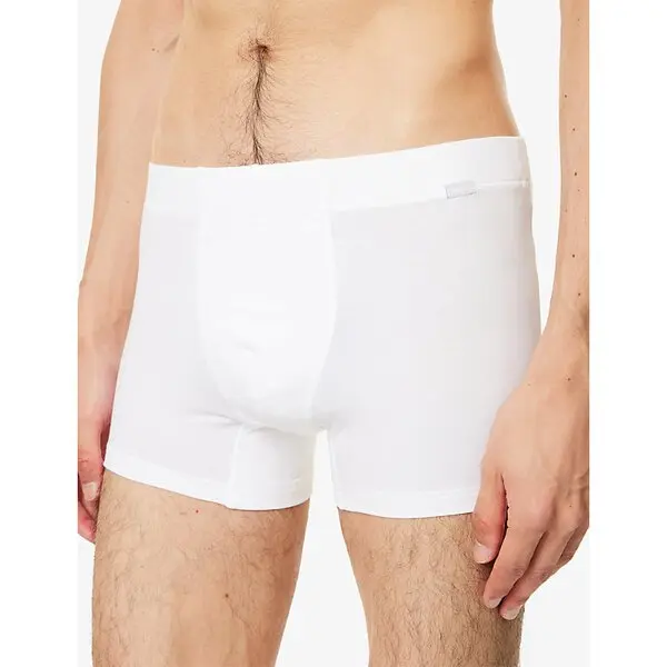 Hanro Pack Of Two Cotton Essentials Stretch-cotton Trunks