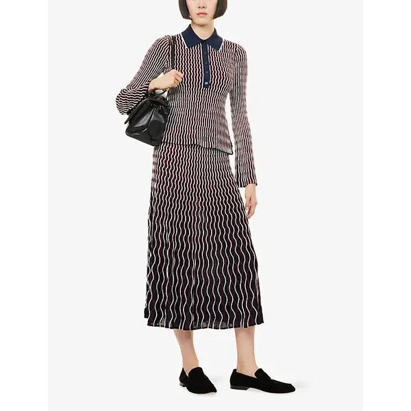 Simkhai Stretch-knit Midi Skirt