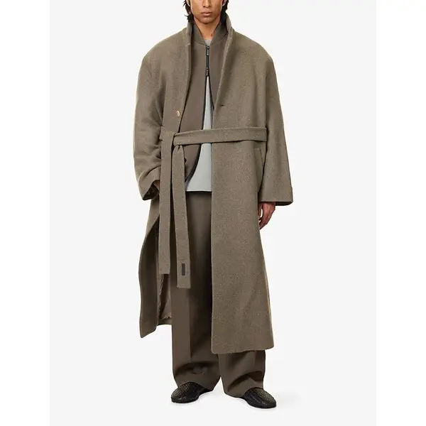Fear Of God Single-breasted Relaxed-fit Wool Coat