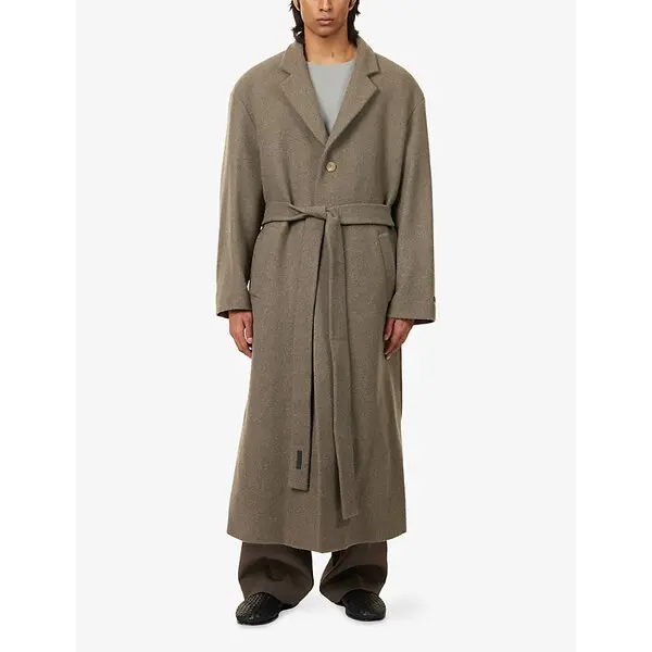 Fear Of God Single-breasted Relaxed-fit Wool Coat