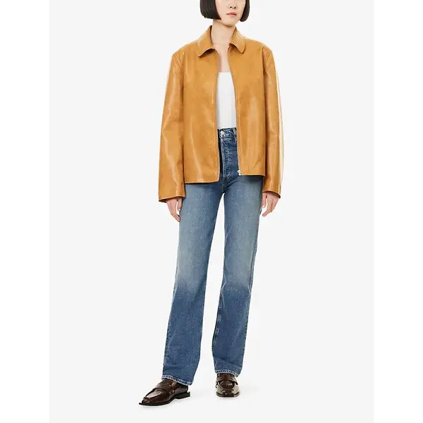 AGOLDE 90's Pinch Waist High-rise Stretch-denim Jeans - Overcast