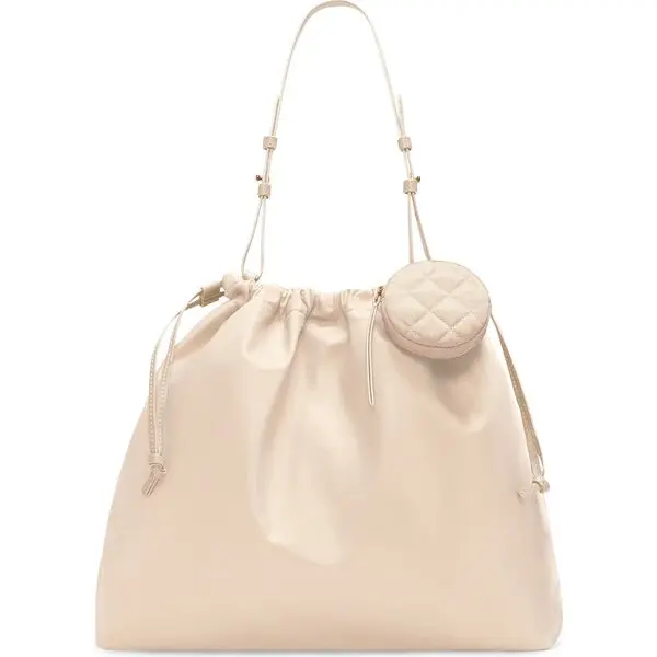 Mz Wallace Waverly Nylon Shoulder Bag - Buff
