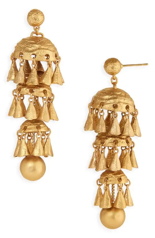 Zimmermann Whimsy Chandelier Earrings - Antique Gold
