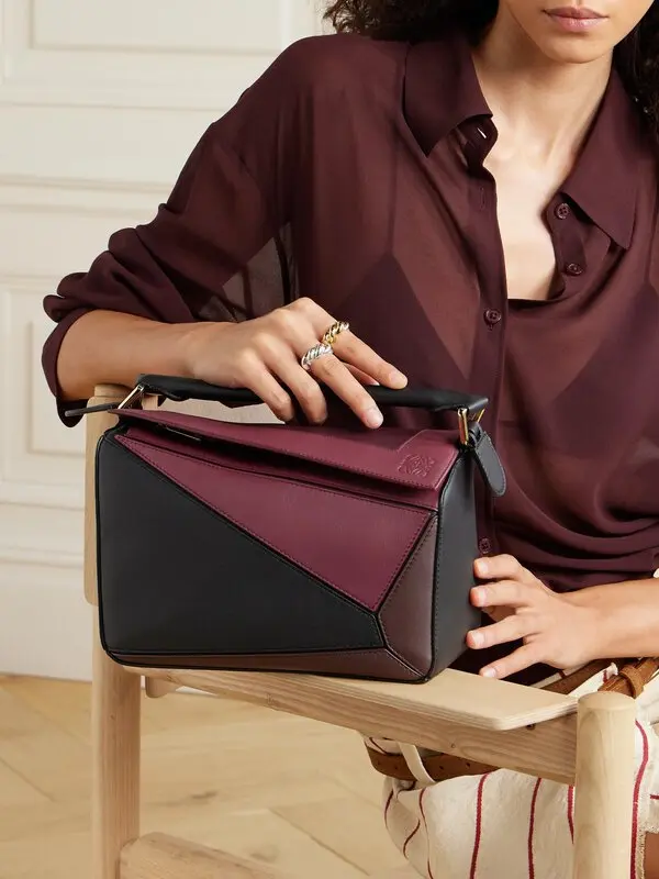 Loewe Josef Albers Puzzle Square Small Shoulder Bag