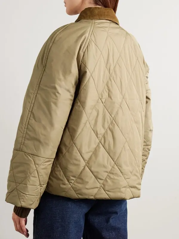 Barbour Martha Cropped Quilted Jacket - Brown