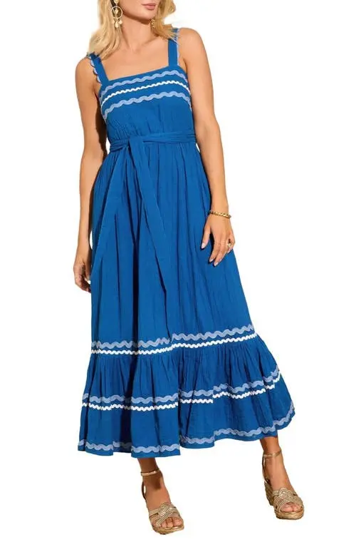 FRIENDS LIKE THESE Rick Rack Trim Maxi Dress
