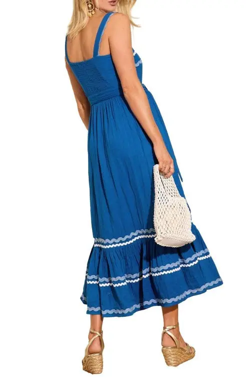 FRIENDS LIKE THESE Rick Rack Trim Maxi Dress