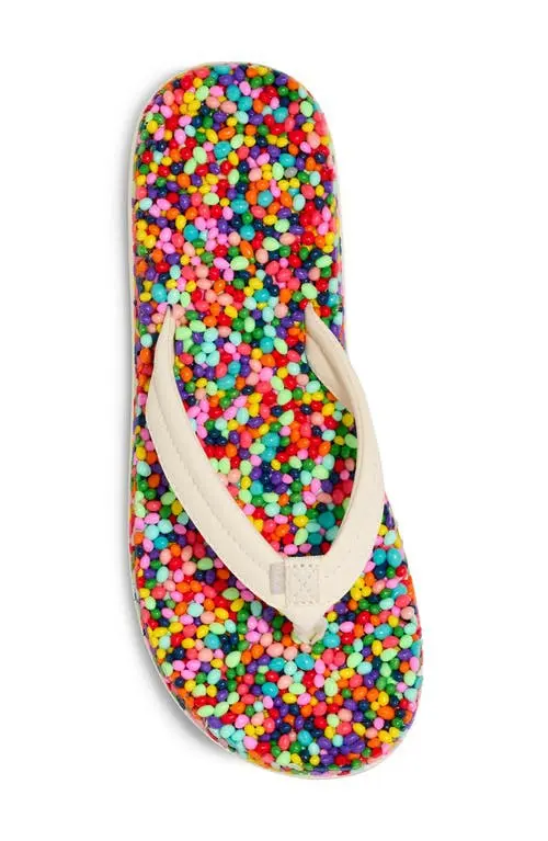 Sanuk Bubblecush Flip Flop - Rainbow Confetti