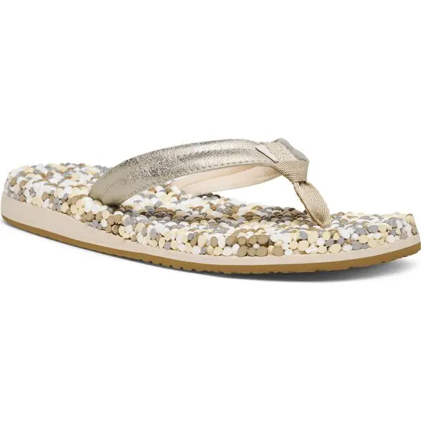 Sanuk Bubblecush Flip Flop - Silver