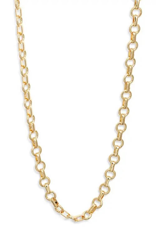 Nordstrom Dainty Rolo Link Chain Necklace - 14k Gold Plated