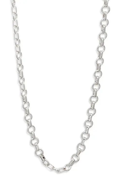 Nordstrom Dainty Rolo Link Chain Necklace - Sterling Silver Plated