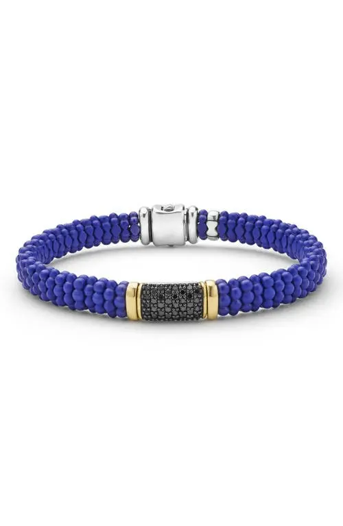 Lagos Ceramic And Diamond Bracelet - Two Tone