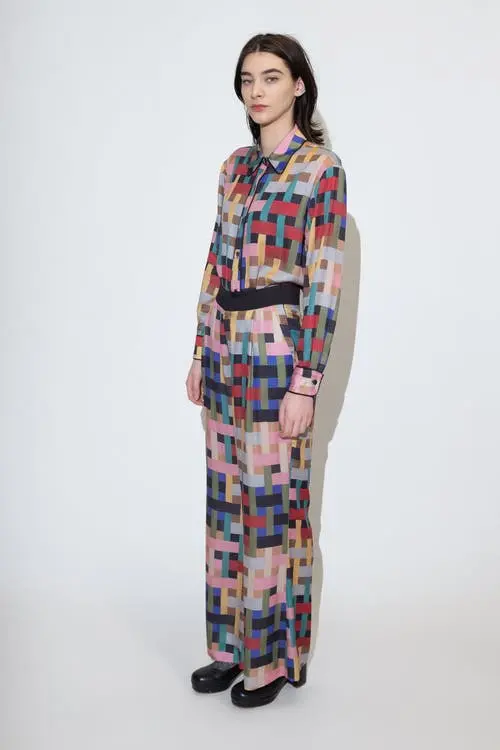 UNTITLED IN MOTION Petra Print Wide-leg Pant - Weave