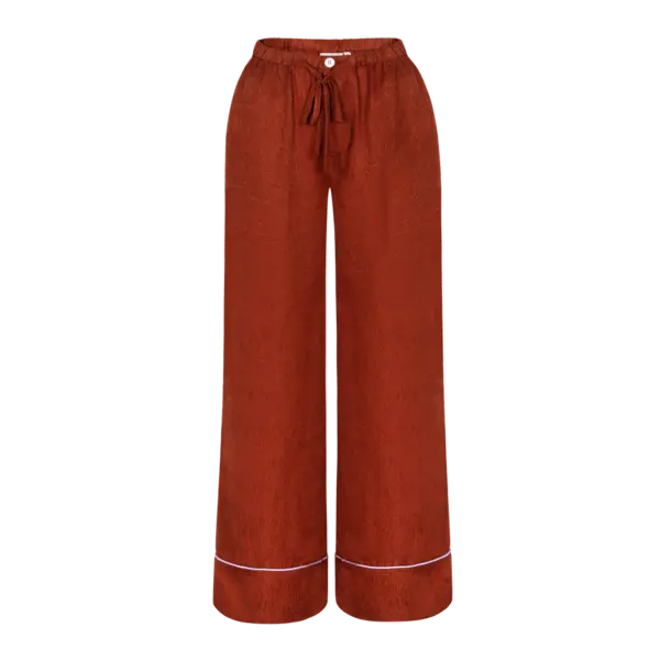 UNTITLED IN MOTION Emissus Wide Leg Pant - Rust