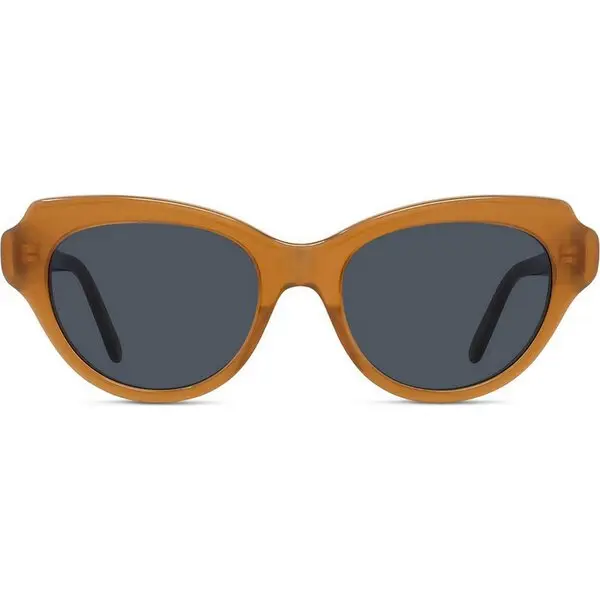 Loewe 53mm Round Sunglasses - Dark Brown/other/blue