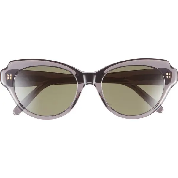 Loewe 53mm Round Sunglasses - Grey/other /green